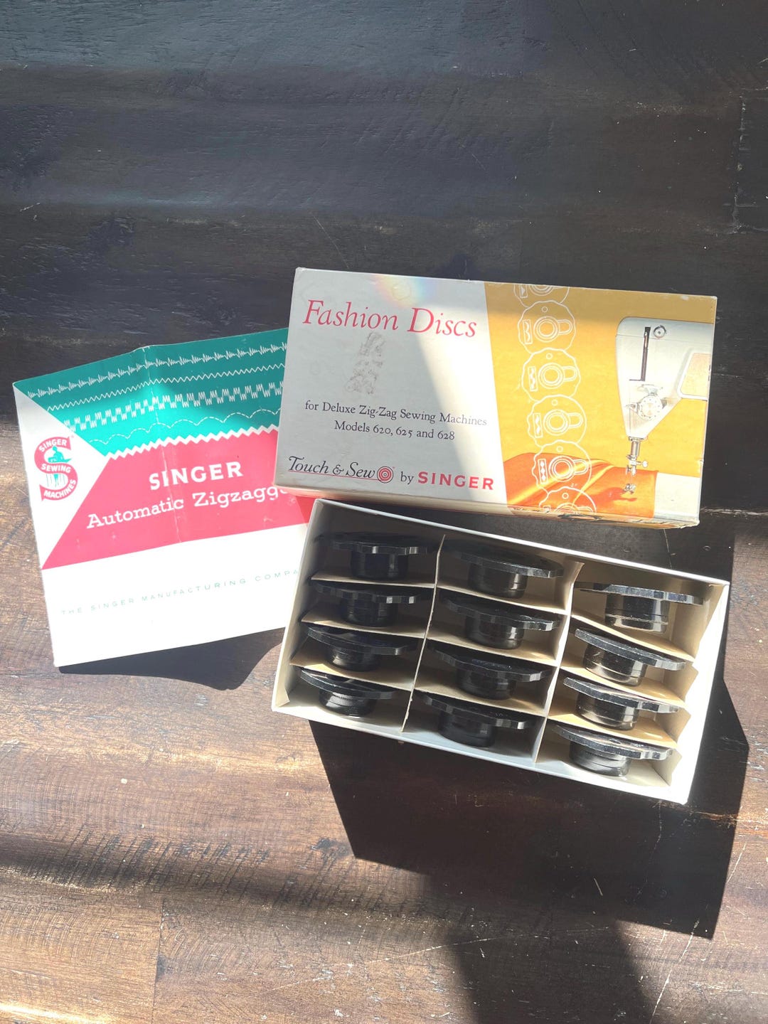 Vintage Singer Fashion Discs for Touch & Sew Deluxe Zig-zag Sewing ...