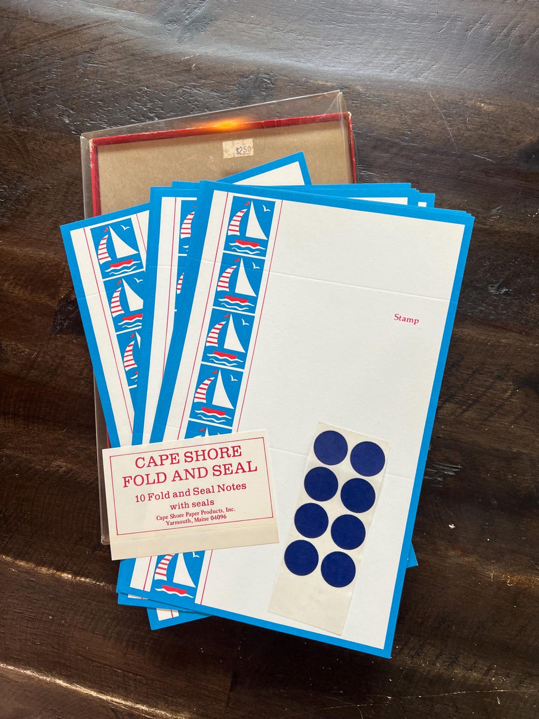 Vintage Sailboat Stationery Set | Vintage Stionery | Nautical ...