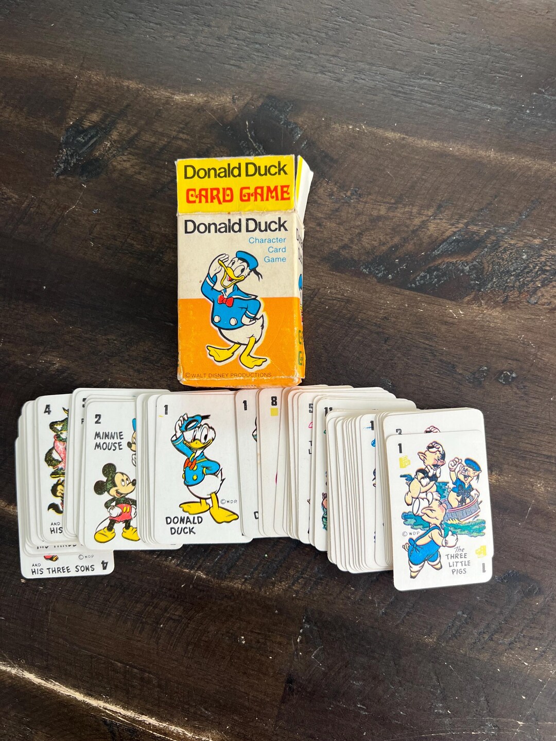 Vintage Donald Duck Card Game | Disney Character Cards - Etsy