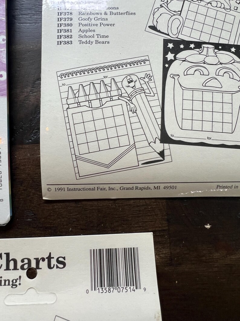 Vintage School Reward Charts | Retro Incentive Pads (36 Count) - Etsy
