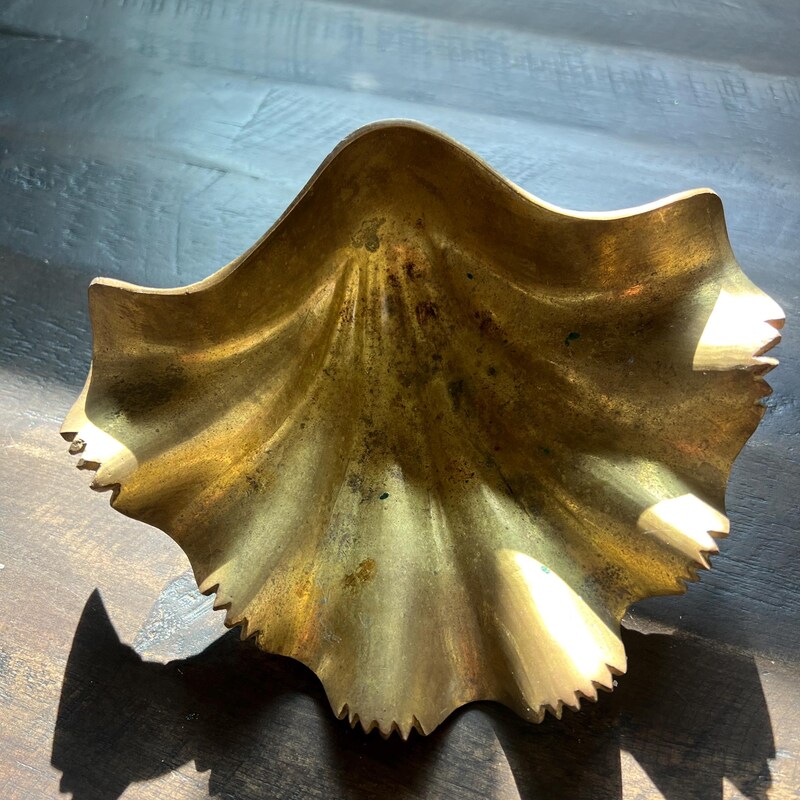 Brass Shell Dish - Etsy