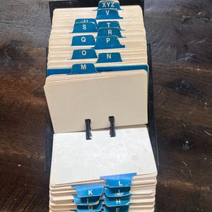 Vintage Rolodex With Cards Vintage Office Supplies - Etsy