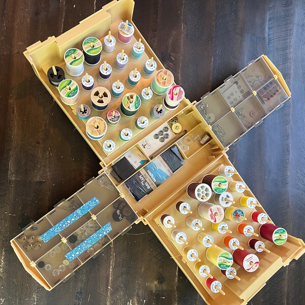 Vintage Sewing Box - Etsy
