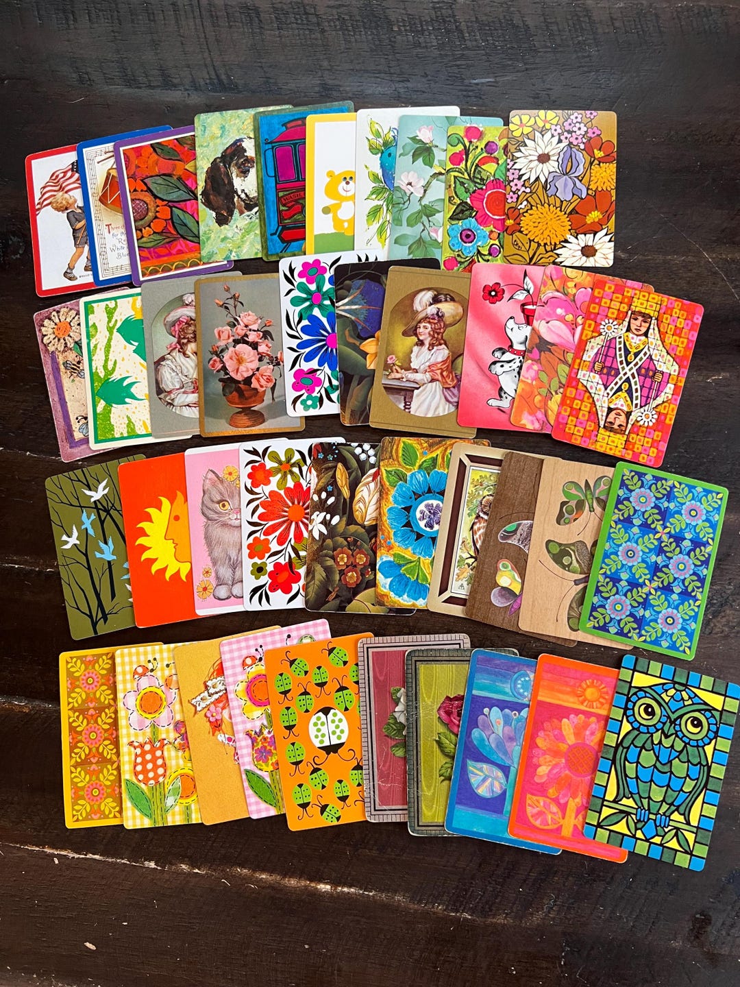 Vintage Playing Card Assortment | Variety Pack of 40 | Vintage Cards ...