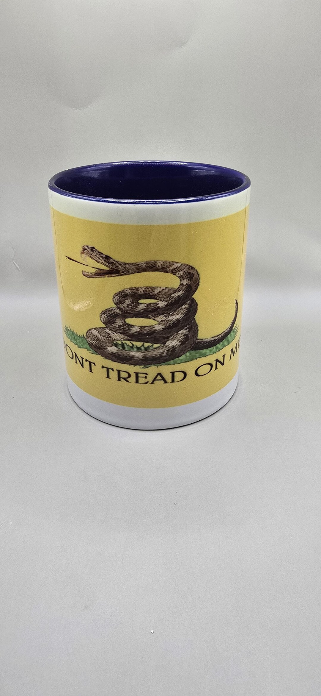 Don't Tread on Me Coffee Cup - 11oz Ceramic Mug, Microwave and ...