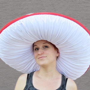 Toadstool Costume Hat / Amanita Muscaria Hat / Fly-agaric Mushroom ...