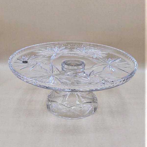 Crystal Cake Plate - Etsy
