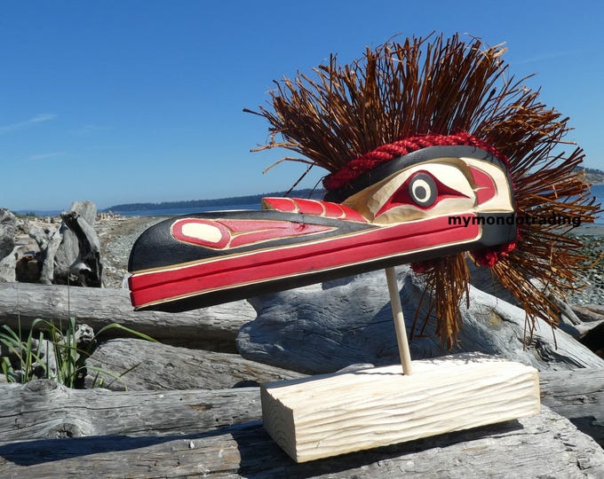 Hand Carved Mask: Hok-hok, Authentic Northwest Coast Indigenous Art ...