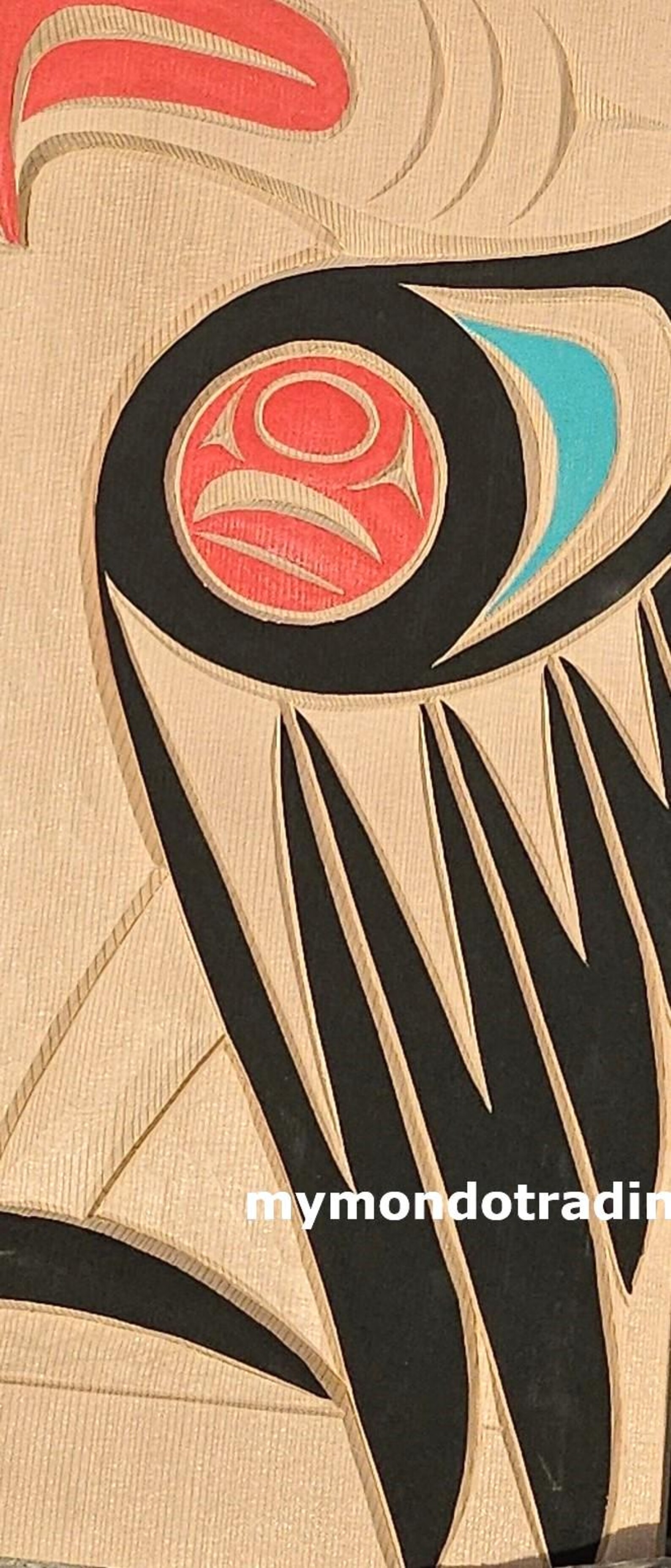 Hand Carved Cedar Eagle: Indigenous Pacific Northwest Coast Art ...