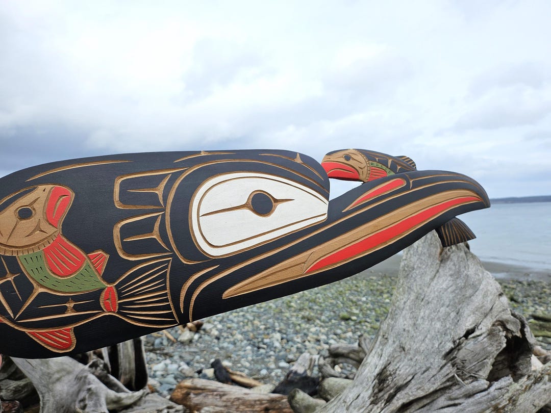 Northwest Coast Native American, Authentic Native Red Cedar 29 1/2 ...