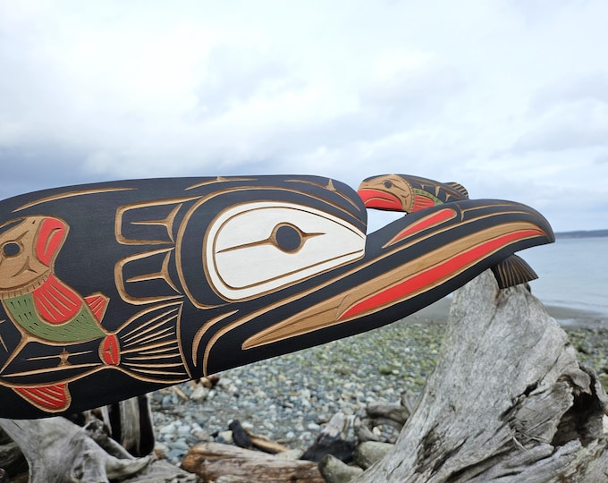 Northwest Coast Native American, Authentic Native Red Cedar 29 1/2 ...