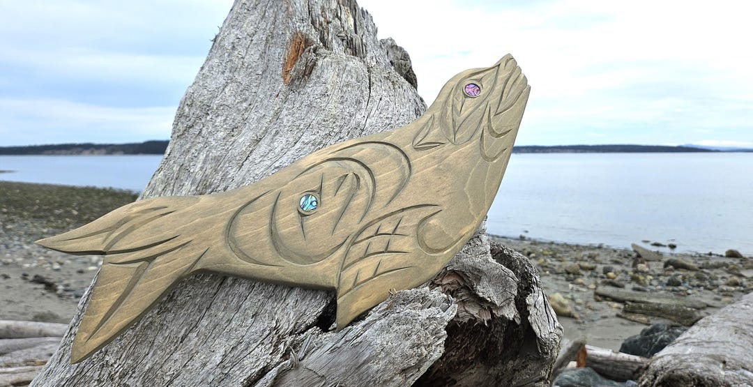 Indigenous Native American Pacific Northwest Coast Native Seal, Wall ...