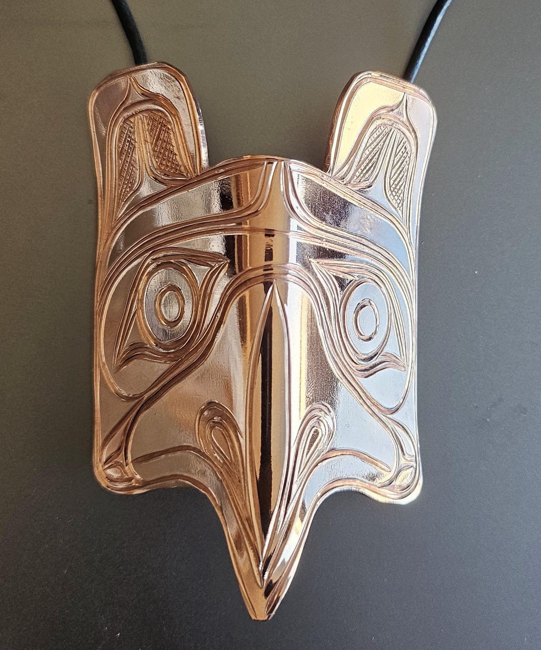 Indigenous Northwest Coast Native American Copper 3" Large EAGLE ...