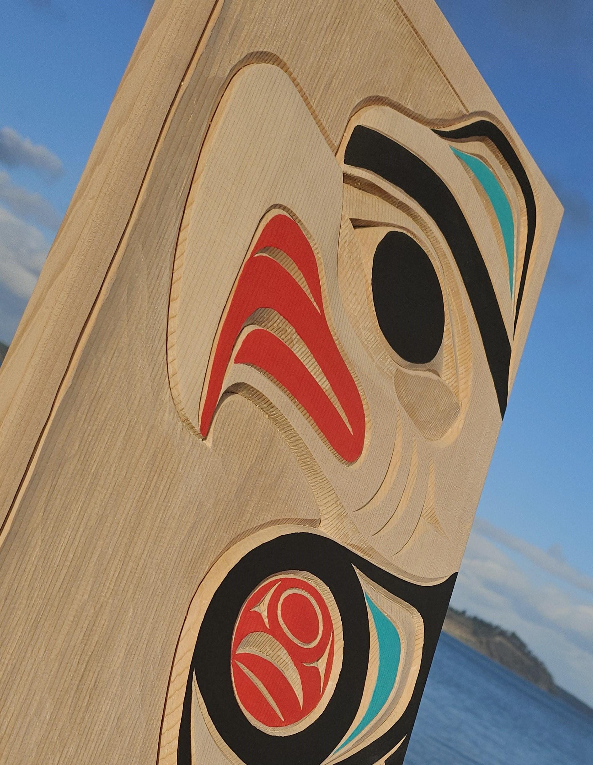 Hand Carved Cedar Eagle: Indigenous Pacific Northwest Coast Art ...