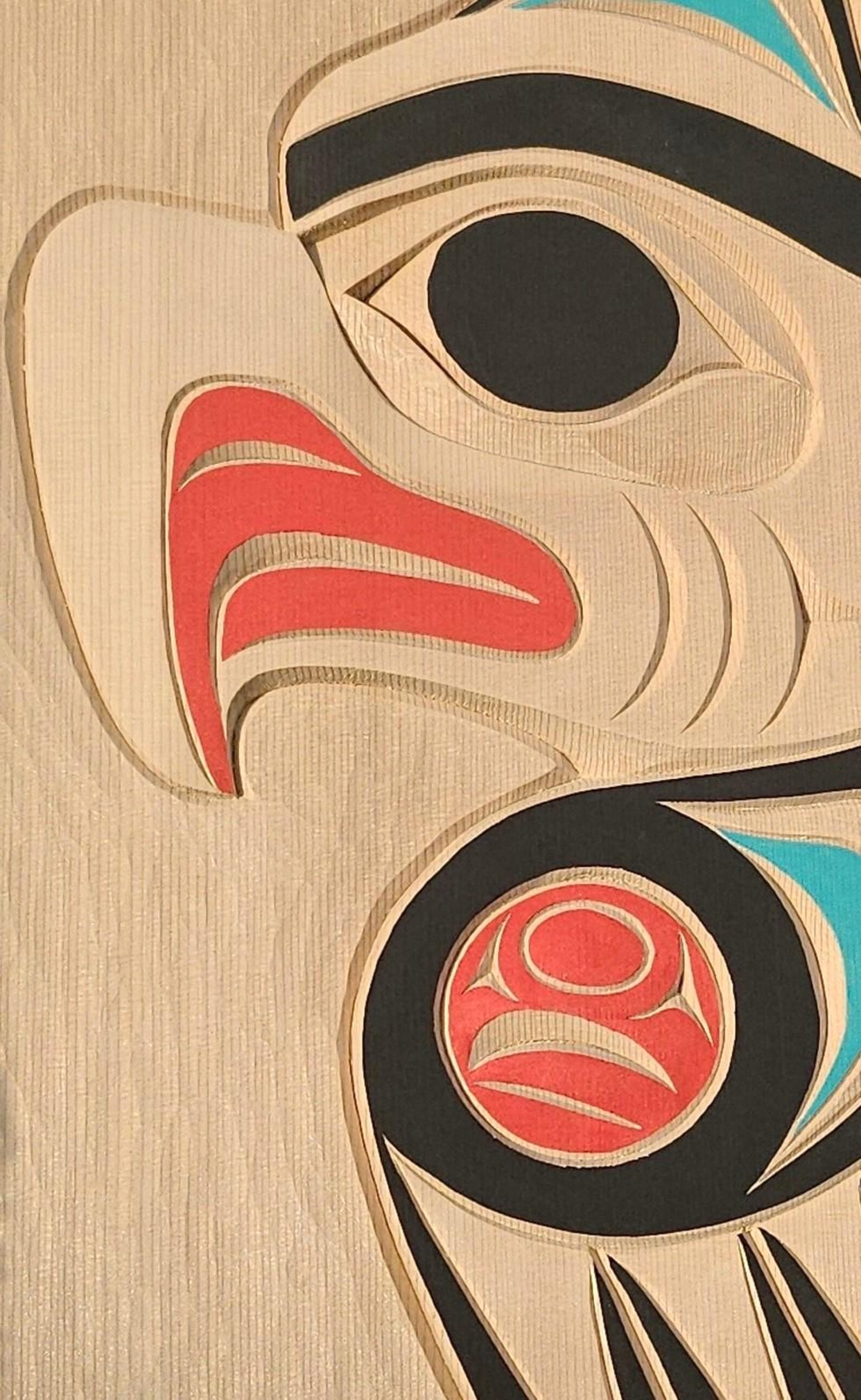 Hand Carved Cedar Eagle: Indigenous Pacific Northwest Coast Art ...