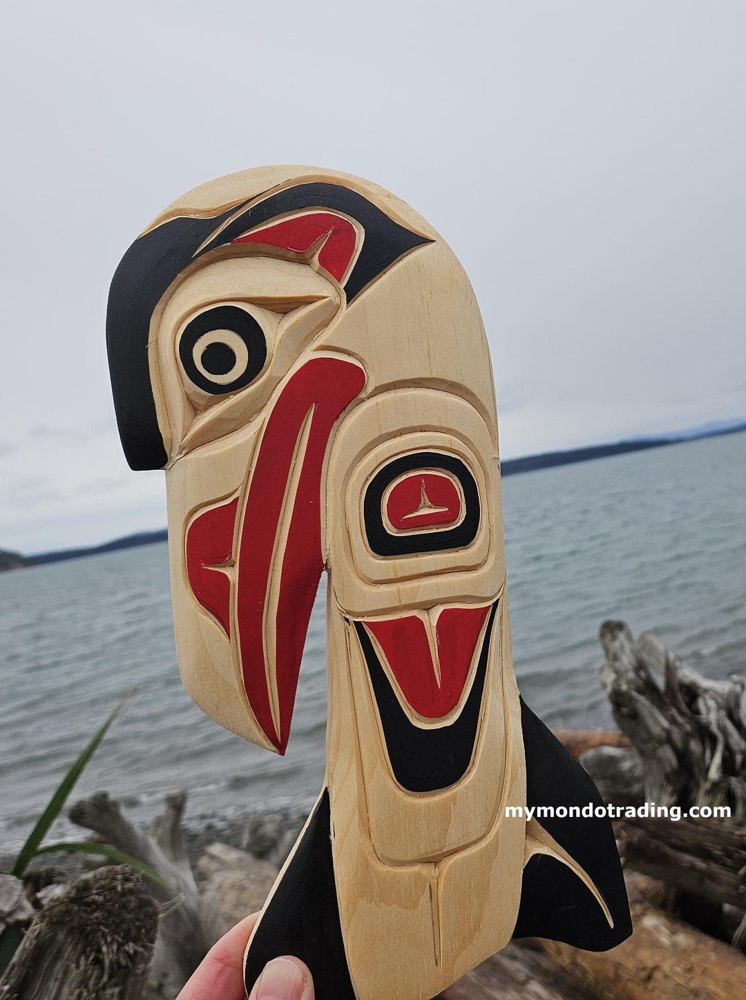 Native American Northwest Coast Raven Wall Art, Authentic Indigenous ...