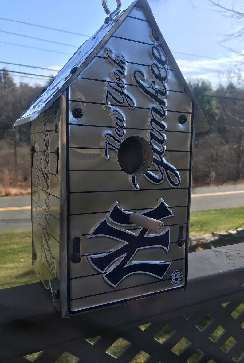 New York Yankee Birdhouse - Etsy