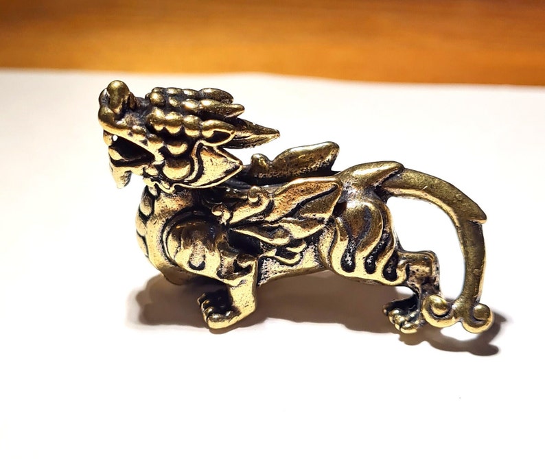 Gold Chinese Lucky Animal Pixiu Dragon Good Luck Pixiu - Etsy