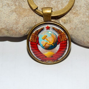 State Symbol of the Soviet Union Pendant Necklace, Symbol USSR Keychain ...