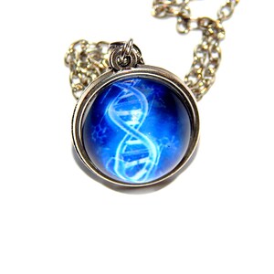 Double Sided Pendant DNA Necklace, Dna Jevelry, Dna Simbol, Dna Logo ...