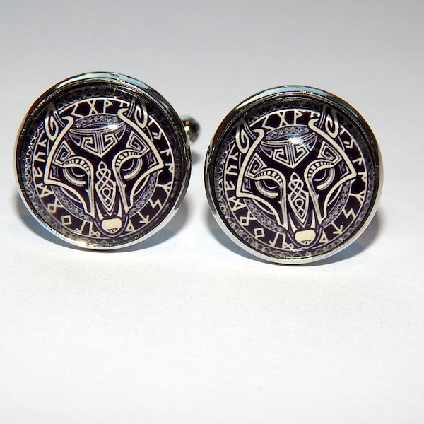 Wolf Cufflinks - Etsy