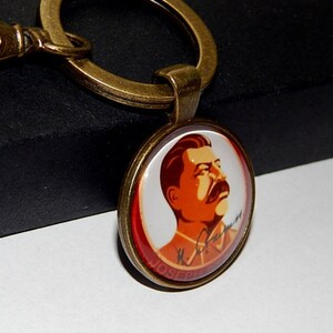 Joseph Stalin Pendant, Stalin Necklace, Stalin Jewelry, Stalin Keychain ...