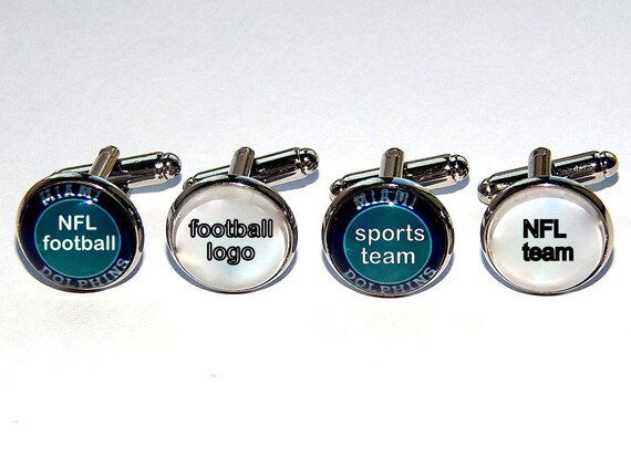Custom Cufflinks NFL Football Logo Cufflinks Football Sports | Etsy