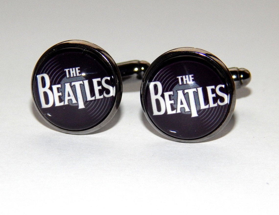 The Beatles cufflinks British rock band cufflinks Vinyl | Etsy