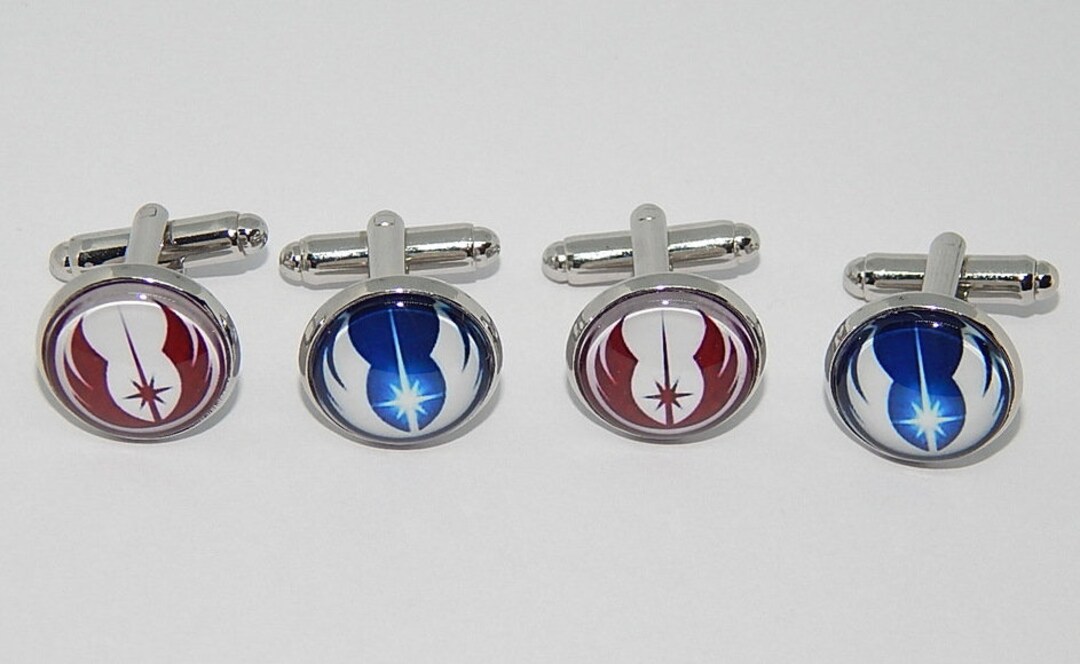 Jedi Knight Cufflinks, Star Wars Cufflinks, Jedi Logo Jewelry, Jedi ...