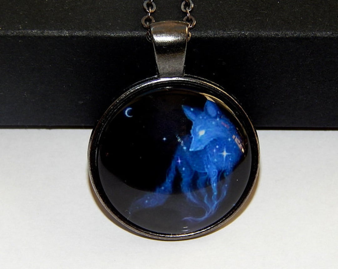Galactic Fox Pendant, Galactic Fox Necklace Jewelry, Space Fox Pendant ...