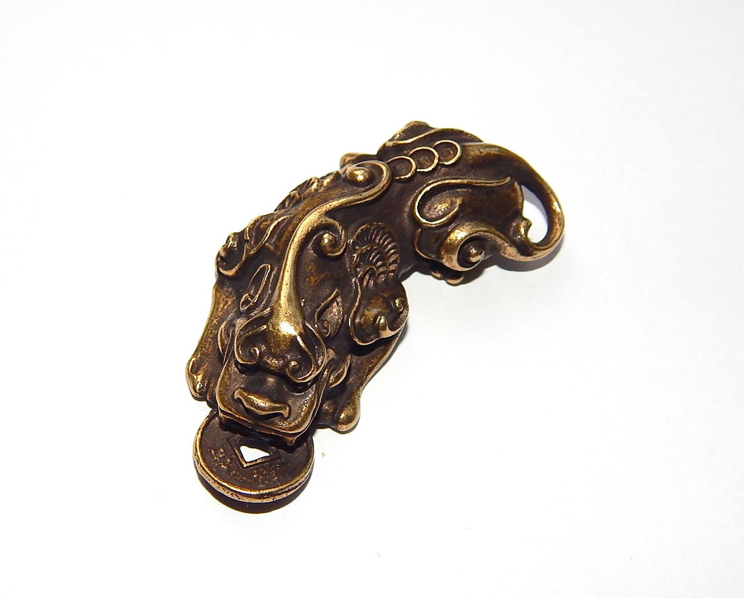 Chinese Old Collectibles Pixiu Small Pendant Necklace Jewelry | Etsy