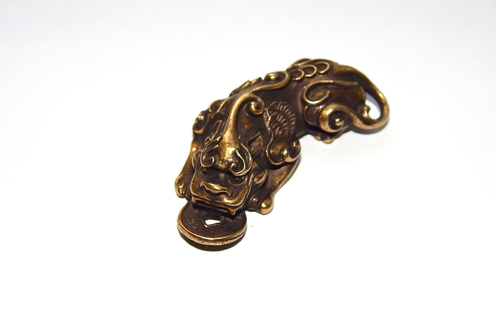 Chinese Old Collectibles Pixiu Small Pendant Necklace Jewelry | Etsy