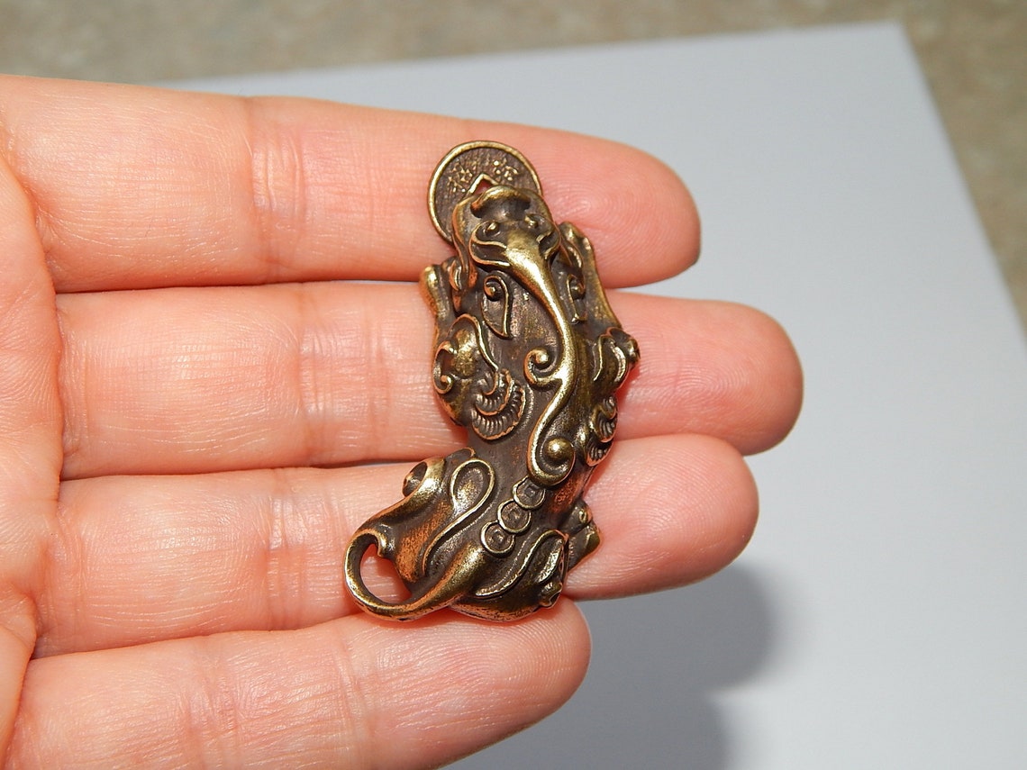 Chinese Old Collectibles Pixiu Small Pendant Necklace Jewelry - Etsy