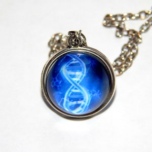 Double Sided Pendant DNA Necklace, Dna Jevelry, Dna Simbol, Dna Logo ...