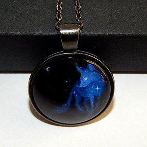 Galactic Fox Pendant, Galactic Fox Necklace Jewelry, Space Fox Pendant ...