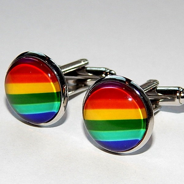 Gay Pride Cufflinks - Etsy