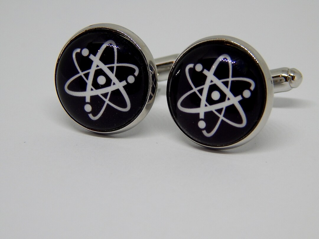 Atom Cufflinks: Physics Science Wedding Groomsmen Jewelry - Etsy