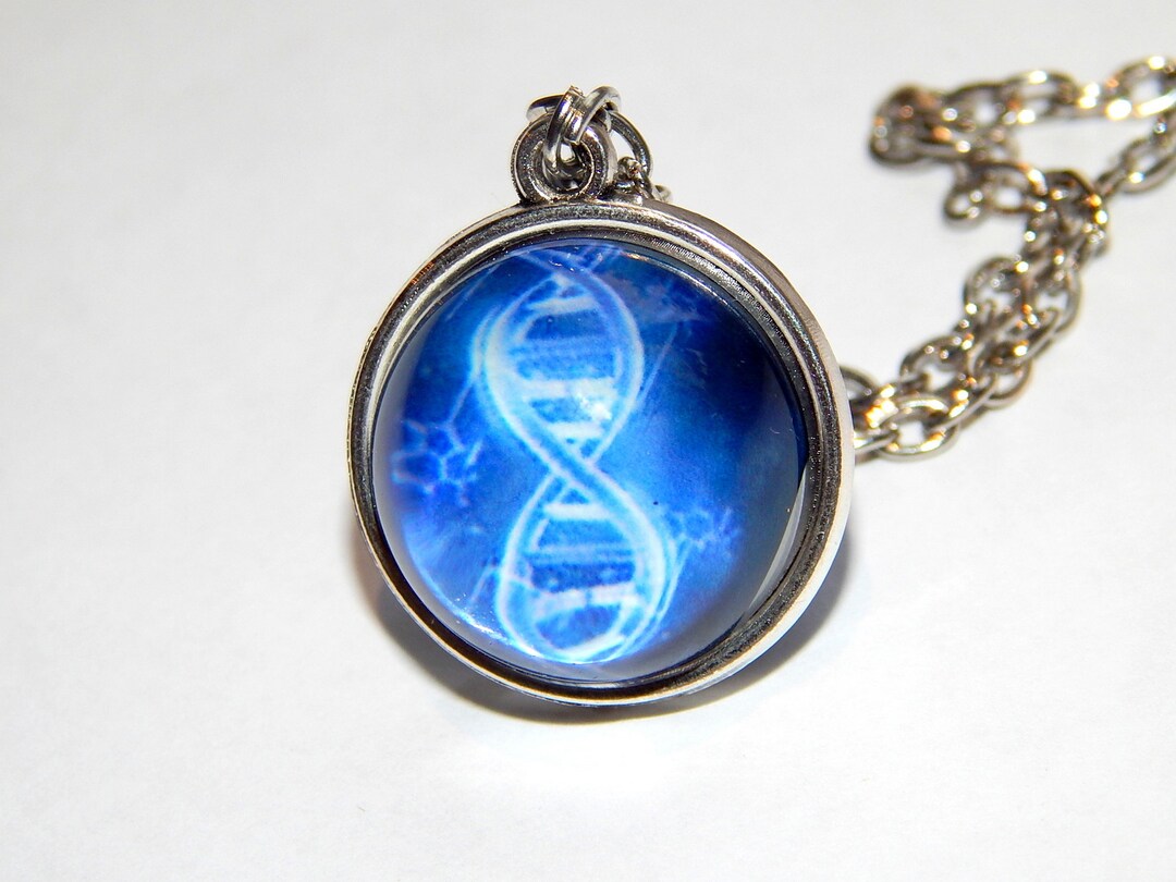 Double Sided Pendant DNA Necklace, Dna Jevelry, Dna Simbol, Dna Logo ...