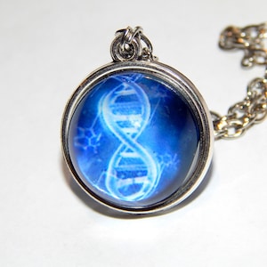 Double Sided Pendant DNA Necklace, Dna Jevelry, Dna Simbol, Dna Logo ...