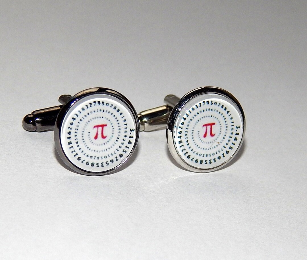 Pi Cufflinks, Pi Jewelry, Pi Charm Cufflinks, Math Cufflinks, Pi Symbol ...