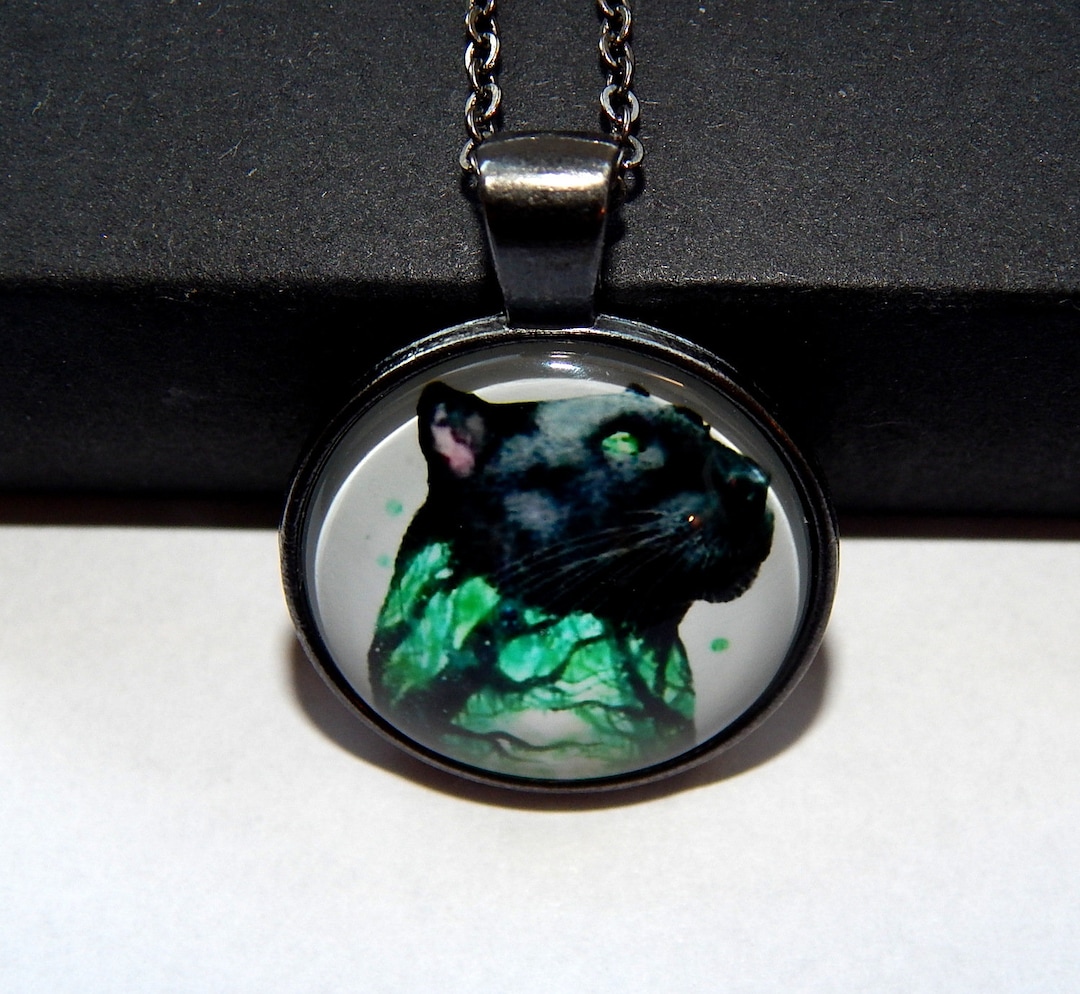 Panther Pendant Necklace, Panther Jewelry, Panther Keychain, Panther ...