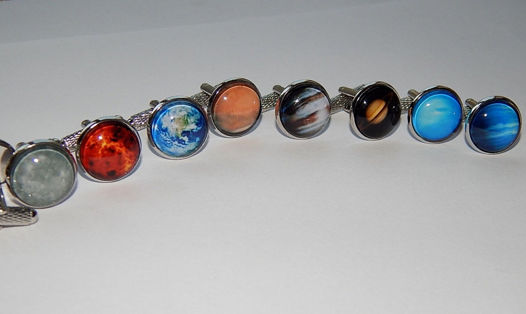 Planet Cufflinks: Solar System Galaxy Accessories - Etsy
