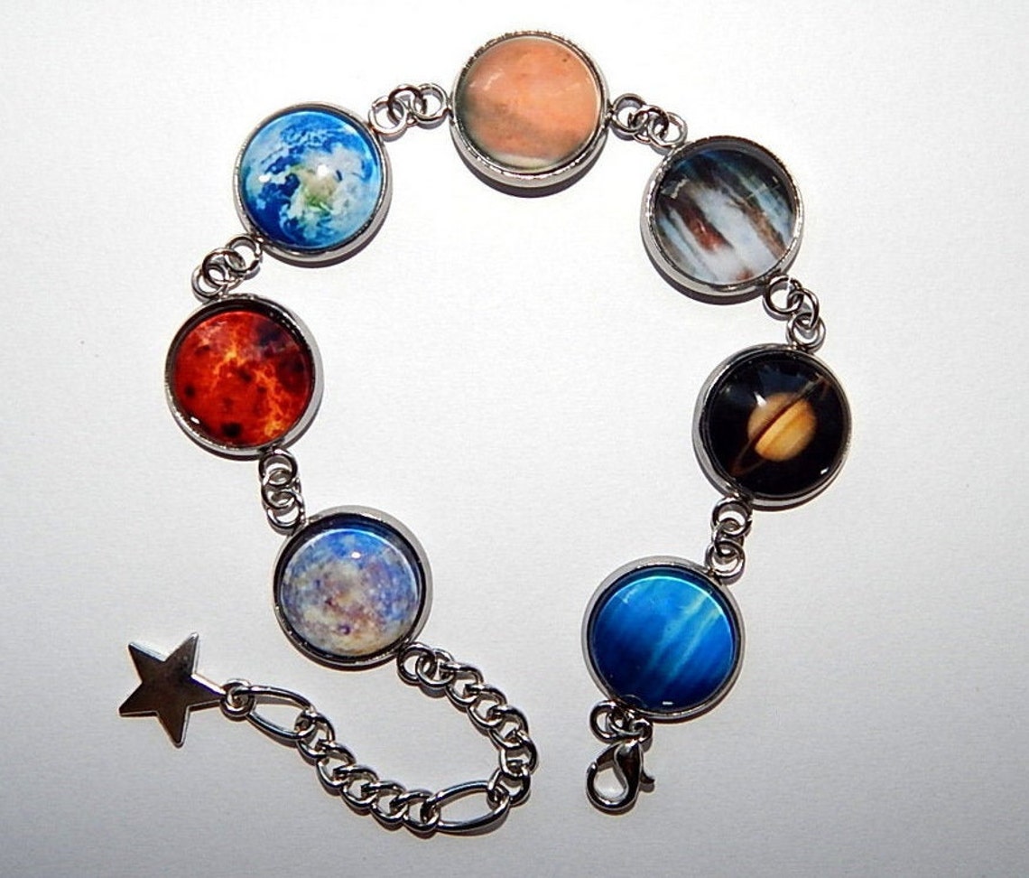 Solar System Bracelet Solar System Jewelry Planet Bracelet - Etsy