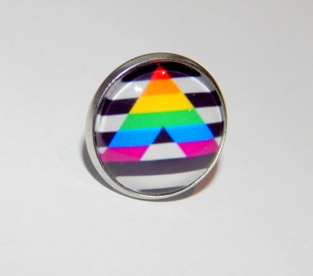 Straight Ally Flag Pin: Rainbow LGBTQ Pride Badge - Etsy