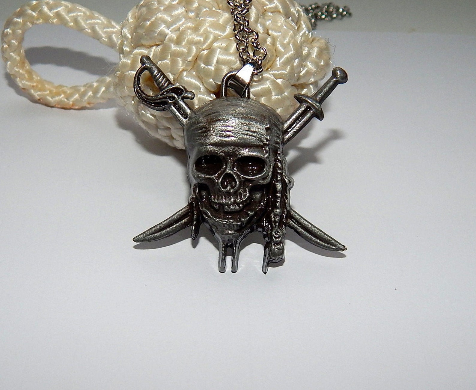 Pirates of the Caribbean Logo Pendant Pirate Skull Jewelry | Etsy