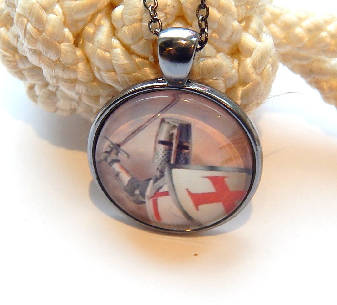 Knight Viking MEDIEVAL TEMPLAR , Crusader Temple Knight Necklace, Men's ...