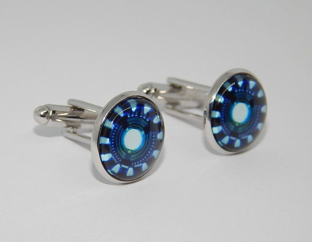 Iron Man Arc Reactor Cufflinks: Superhero Jewelry - Etsy Australia