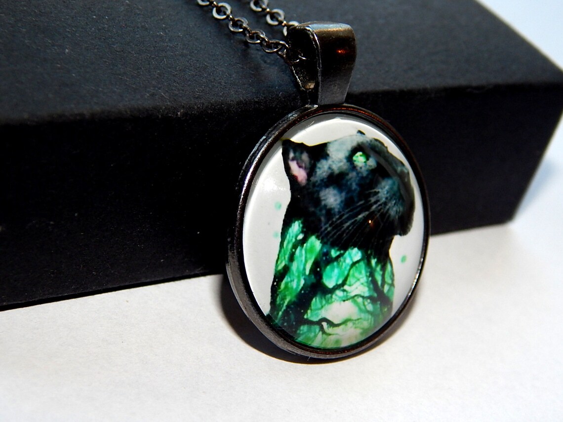 Panther Pendant Necklace Panther Jewelry Panther Keychain - Etsy