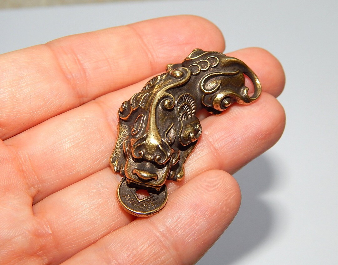Chinese Old Collectibles Pixiu Small Pendant Necklace Jewelry, Dragon ...