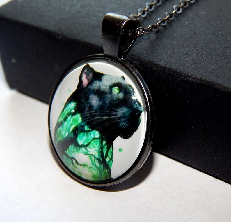 Panther Pendant Necklace Panther Jewelry Panther Keychain - Etsy